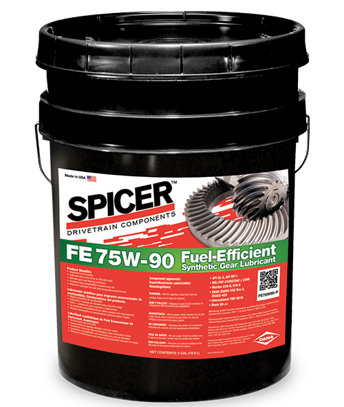 FE75W-90 Fuel-Efficient Synthetic Gear Lubricant - Lubricants | Spicer ...